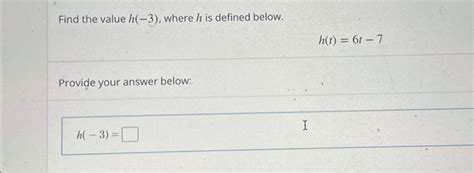 Solved Find The Value H Where H Is Defined Below Chegg Com