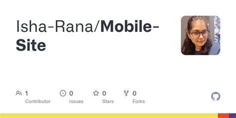 github isha rana mobile site