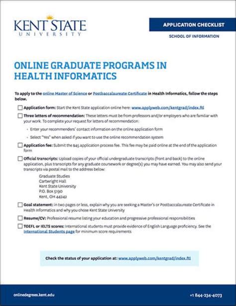 Health Informatics Online Certificate Kent State