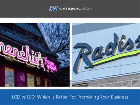 LCD Vs LED Decoding The Best Display For Business Promotion National Neon Signs