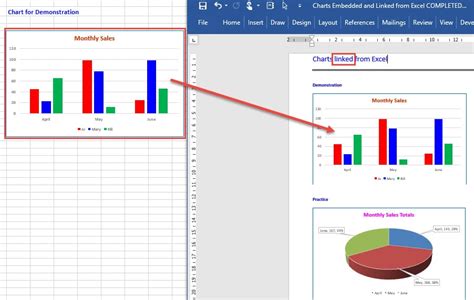 Link A Chart From Excel To Word EasyLearnLive