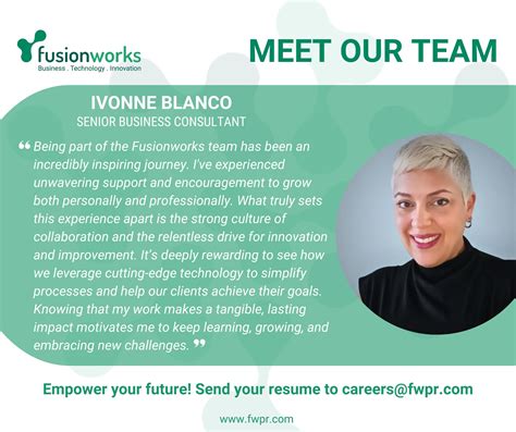 Fusionworks We Are Pleased To Introduce You To Ivonne Blanco Padilla