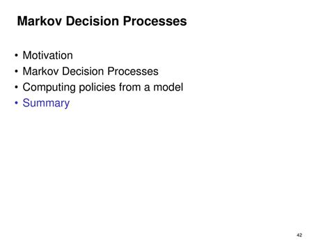 Planning To Maximize Reward Markov Decision Processes Ppt Download