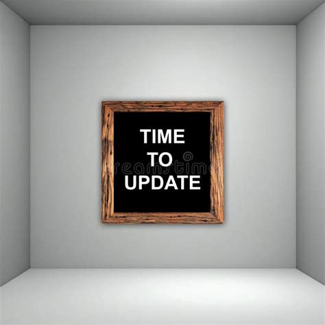 Time To Update Words On Card Index Paper Business Concept Stock