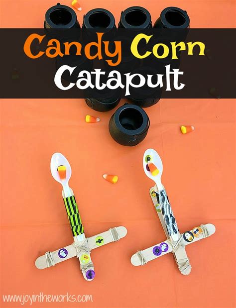 Candy Corn Catapult For Halloween Joy In The Works