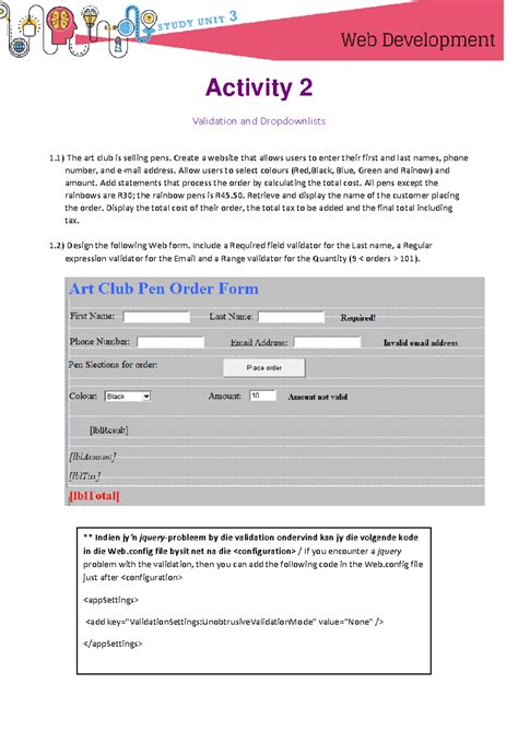 Activity 2 Memo Practical Assignments Activity 2 Validation And