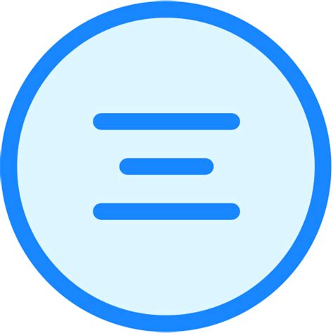 Center Align Generic Color Lineal Color Icon