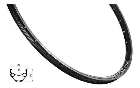 Rim Force Prime 622x21 36h Black Force