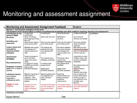 Monitoring And Assessment Assignment Ppt Download