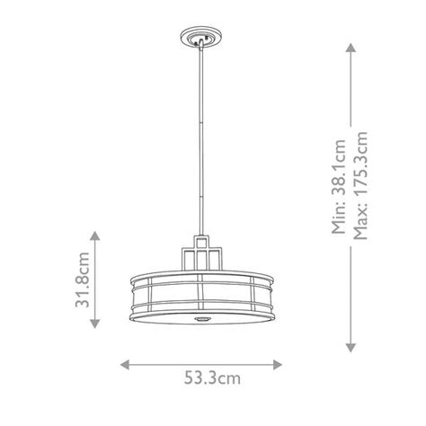 Fusion 3 Lamp Large Pendant Feiss Fe Fusion P L Pnbr