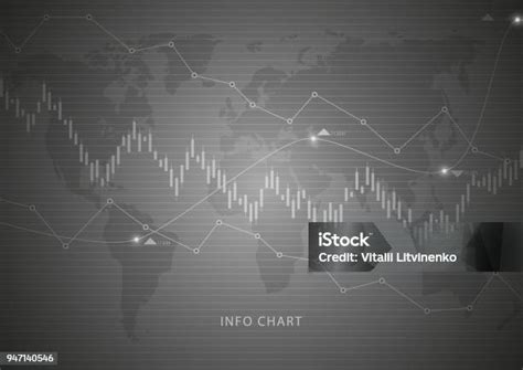 주식 시장 거래에 회색 배경 디자인의 사업 캔 들 차트 그래프의 추세 가격에 대한 스톡 벡터 아트 및 기타 이미지 가격 개념 경제 Istock