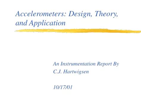 ppt accelerometers theory design and applications in vibration analysis powerpoint