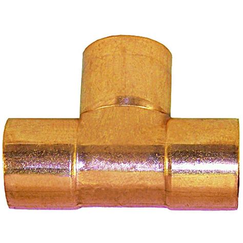 Everbilt 1 14 In Copper Tee Fitting 10632866 The Home Depot