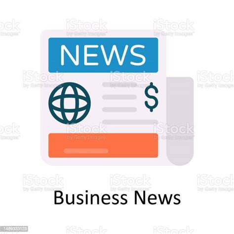 비즈니스 뉴스 벡터 플랫 아이콘 디자인 그림입니다 흰색 배경에 금융 기호 Eps 10 파일 경영자에 대한 스톡 벡터 아트 및 기타 이미지 Istock