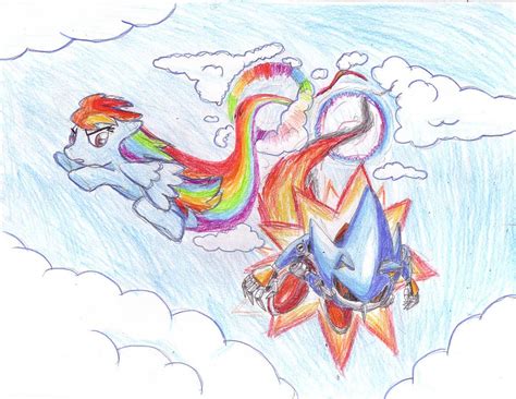 Rainbow Dash Vs Metal Sonic By Srb2 Blade On Deviantart