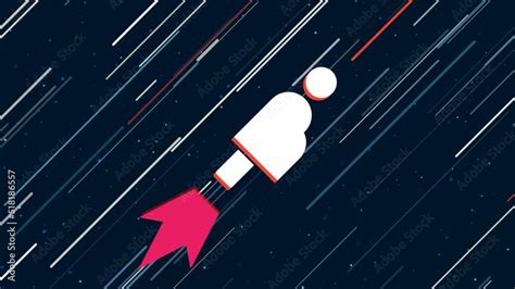 Pregnant Woman Symbol Flies Through The Universe On A Jet Propulsion The Symbol In The Center