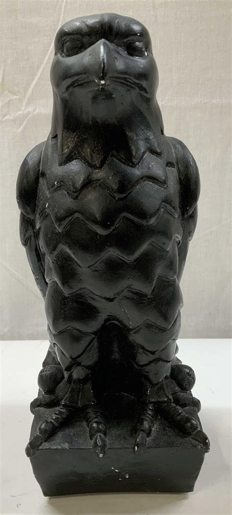 At Auction Black Maltese Falcon Replica Composite Statue