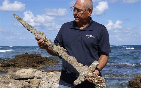 Diver Pulls 900 Year Old Crusader Sword From Seafloor The Times Of Israel Diver Pulls 900 Year Old Crusader Sword From Seafloor The Times Of Israel