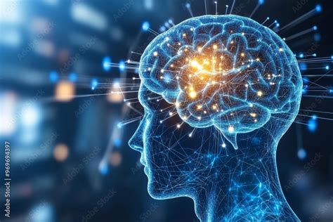 Fotografie Obraz Energy Field Neural Coupling Scalar Wave Epigenetic