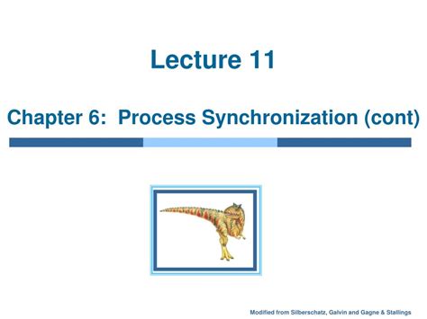 Ppt Lecture 11 Chapter 6 Process Synchronization Cont Powerpoint