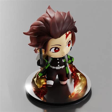 Kimetsu No Yaiba Kamdo Tanjiro Chibi 3d Model 3d Printable Cgtrader