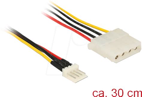 DELOCK Floppy Pin Male Molex Pin Female Cm At Reichelt Elektronik