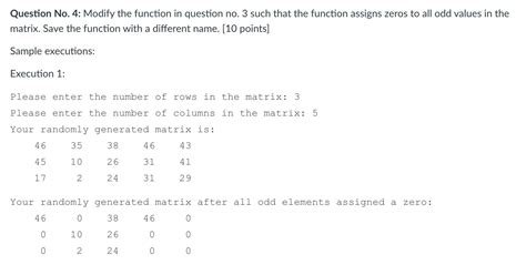 Solved Question No 4 Modify The Function In Question No 3 Chegg Com