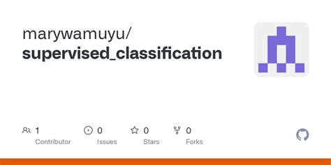 github marywamuyu supervised classification