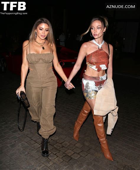 Larsa Pippen Sexy Seen Flaunting Her Hot Cleavage As She Steps Out Of Her Stunning Red Ferrari