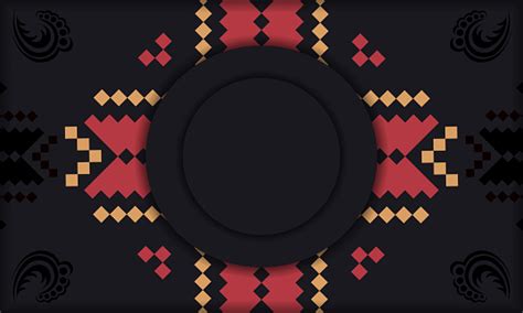 슬로베니아 장식과 텍스트와 로고를위한 장소와 검은 배너 고급스러운 패턴의 엽서 디자인 0명에 대한 스톡 벡터 아트 및 기타 이미지 0명 국가 관광명소 기하 도형