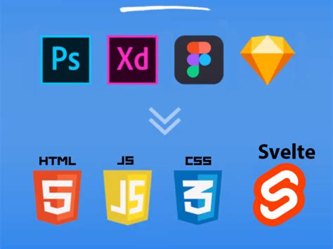 Convert Psd Xd Figma Sketch To Svelte Sveltekit Upwork