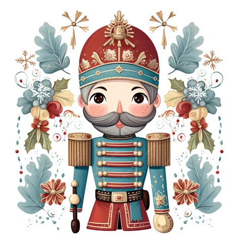 Premium Ai Image A Cartoon Nutcracker With A Mustache And A Mustache