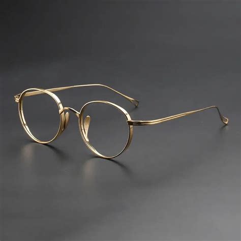 Monroe Titanium Round Glasses Frame Jollynova