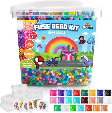 Fuse Beads Kit 48 Colors 5mm Fuse Beads Set With