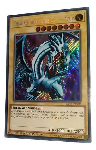 Yugioh Dragão Branco De Olhos Azuis Edição Limitada Frete Grátis