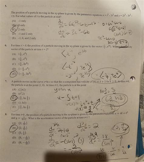 please check my answers r apcalculus