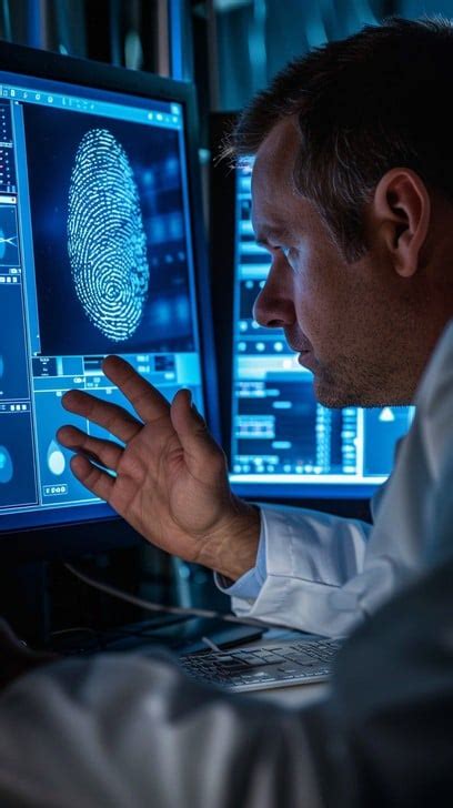 Free Analyzing Fingerprint Data Image Download At Stockcake