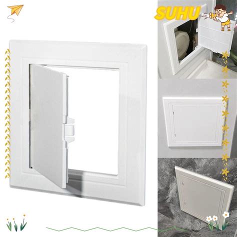 Suhu Access Panel Door White Removable Opening Flap Cover Plate Door Latch Plastic Inspection