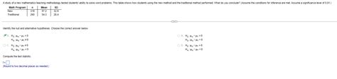 Solved Identify The Null And Alternative Hypotheses Choose Chegg
