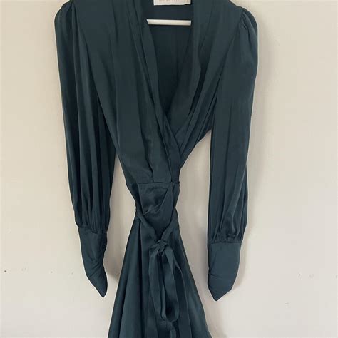 Zimmermann Silk Wrap Mini Dress Depop