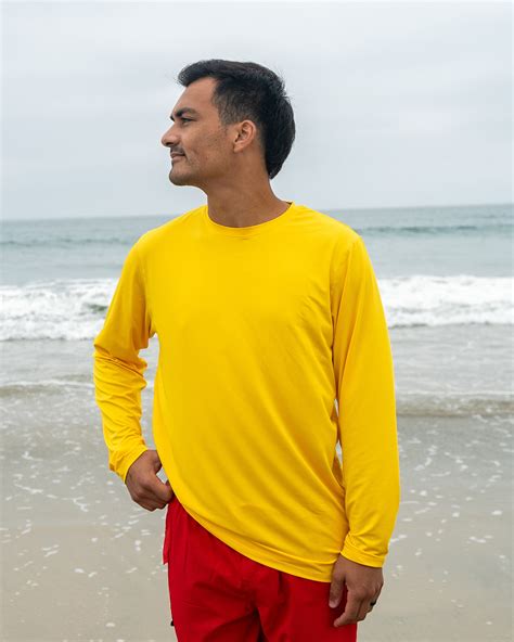 Upf 50 Sun Defense Long Sleeve Yellow Shirt Maui Rippers