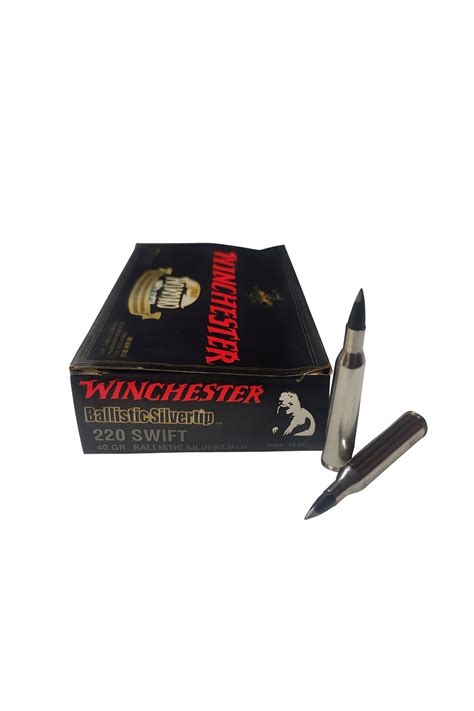 Winchester Ammunition 220 Swift 40 Grain Ballistic Silver Tip 20 Rounds