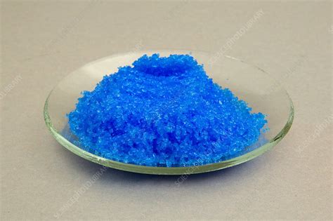 Copper Sulphate Stock Image C028 1275 Science Photo Library