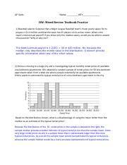 Analyzing Statistical Data In AP Stats Homework Solutions Course Hero