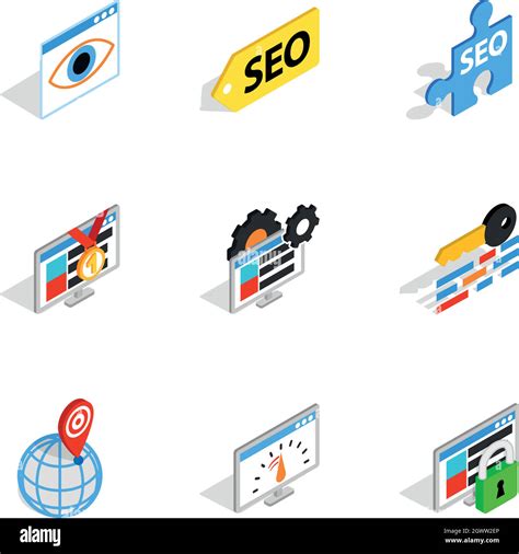 Analytics Search Information Icons Stock Vector Image And Art Alamy