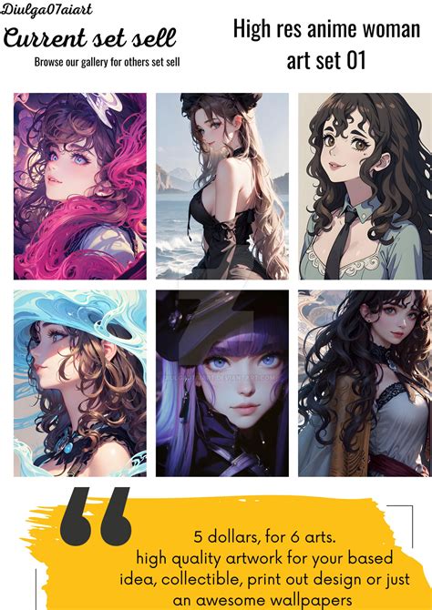 Open High Res Anime Woman Art 01 By Diulga07aiart On Deviantart