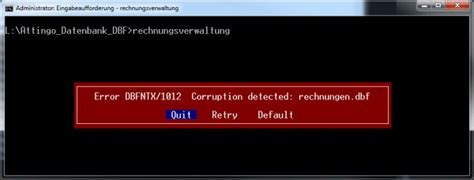 data recovery of dbf databases attingo