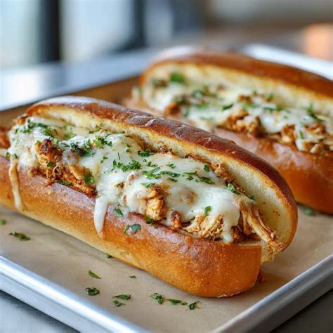 Slow Cooker Parmesan Garlic Chicken Sandwiches Flavorful And Easy Recipe