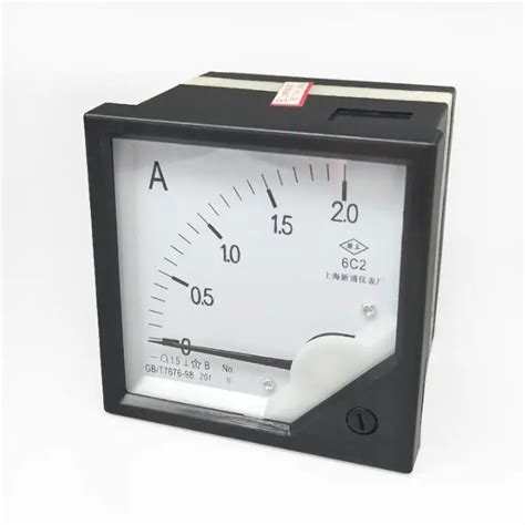 6c2 아날로그 패널 Dc 미터 전류계 암페어 전류 미터 게이지 6c2 A 전류계 30a 50a 75a 100a 200a 500a 750a 75mv