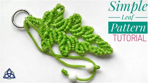 How To Make Simple Macrame Leaf Pattern Diy Leaf Craft Ideas Youtube